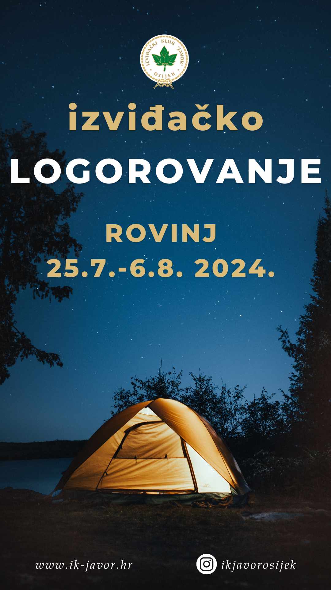 Prijavi se na Izviđačko logorovanje - Rovinj 2024. - Izviđački klub ...